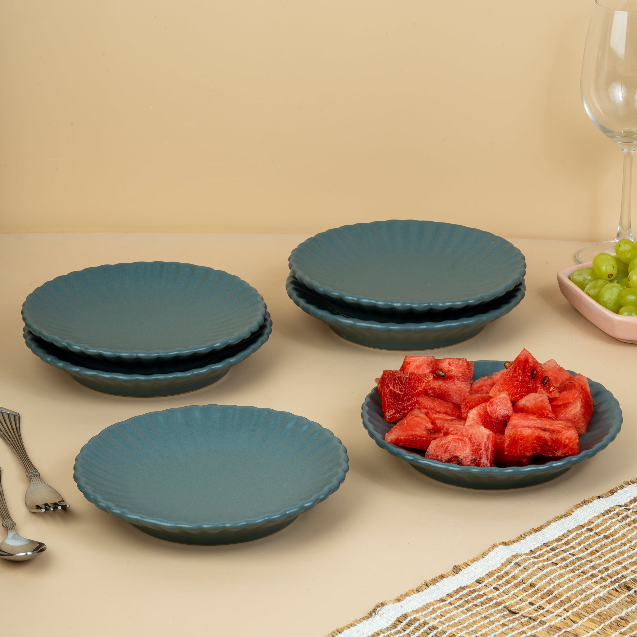 Nimbus – Set of 6 Ceramic Snack Plates